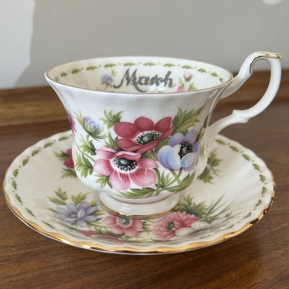 Royal Albert | Dining | Royal Albert March Flower Of The Month Teacup ...